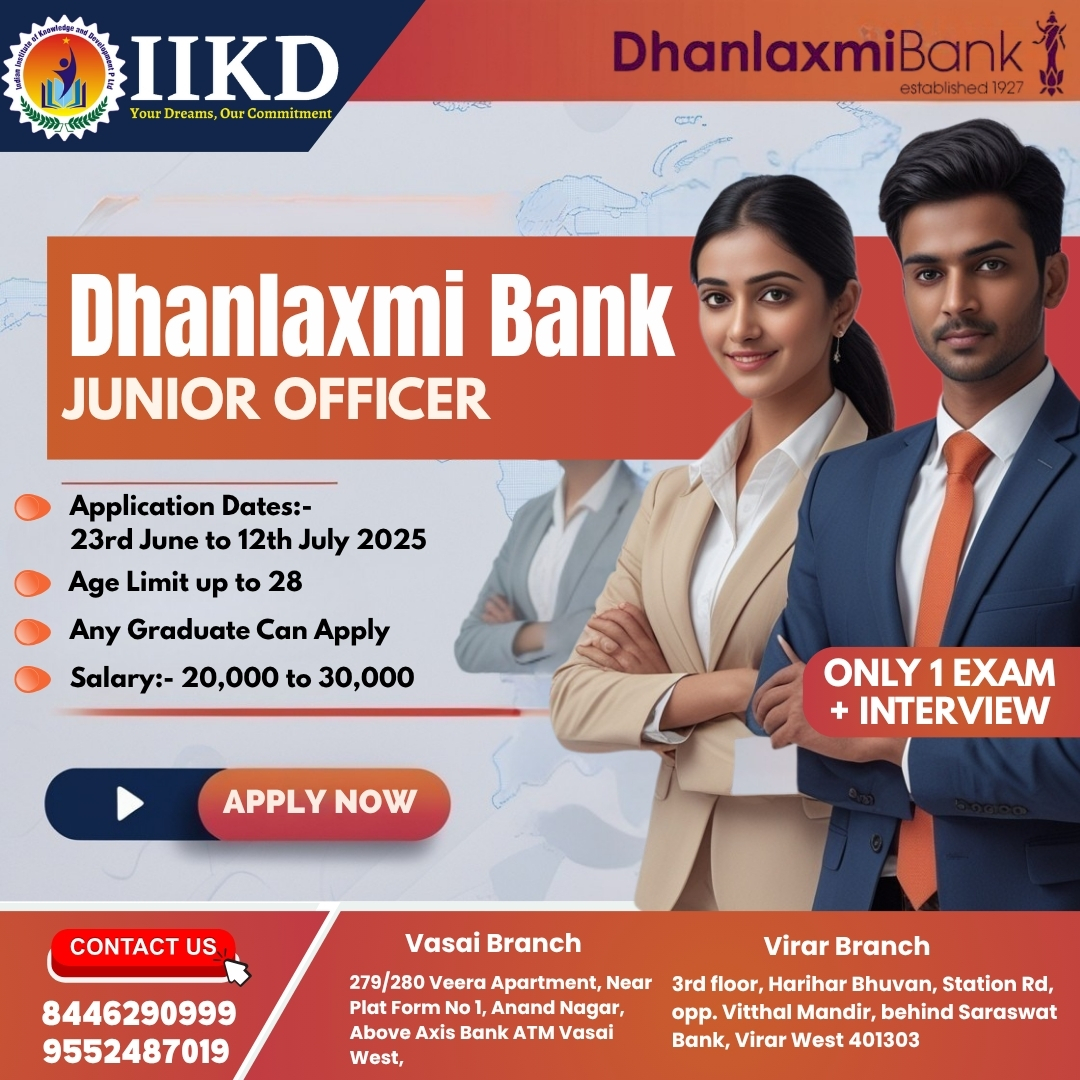 Dhanlaxmi Bank Recruitment 2025: Apply Online for PO, Clerk ...